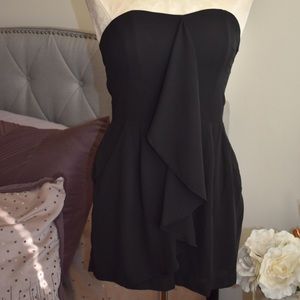 Express | Pants & Jumpsuits | Express Black Ruffle Romper | Poshmark